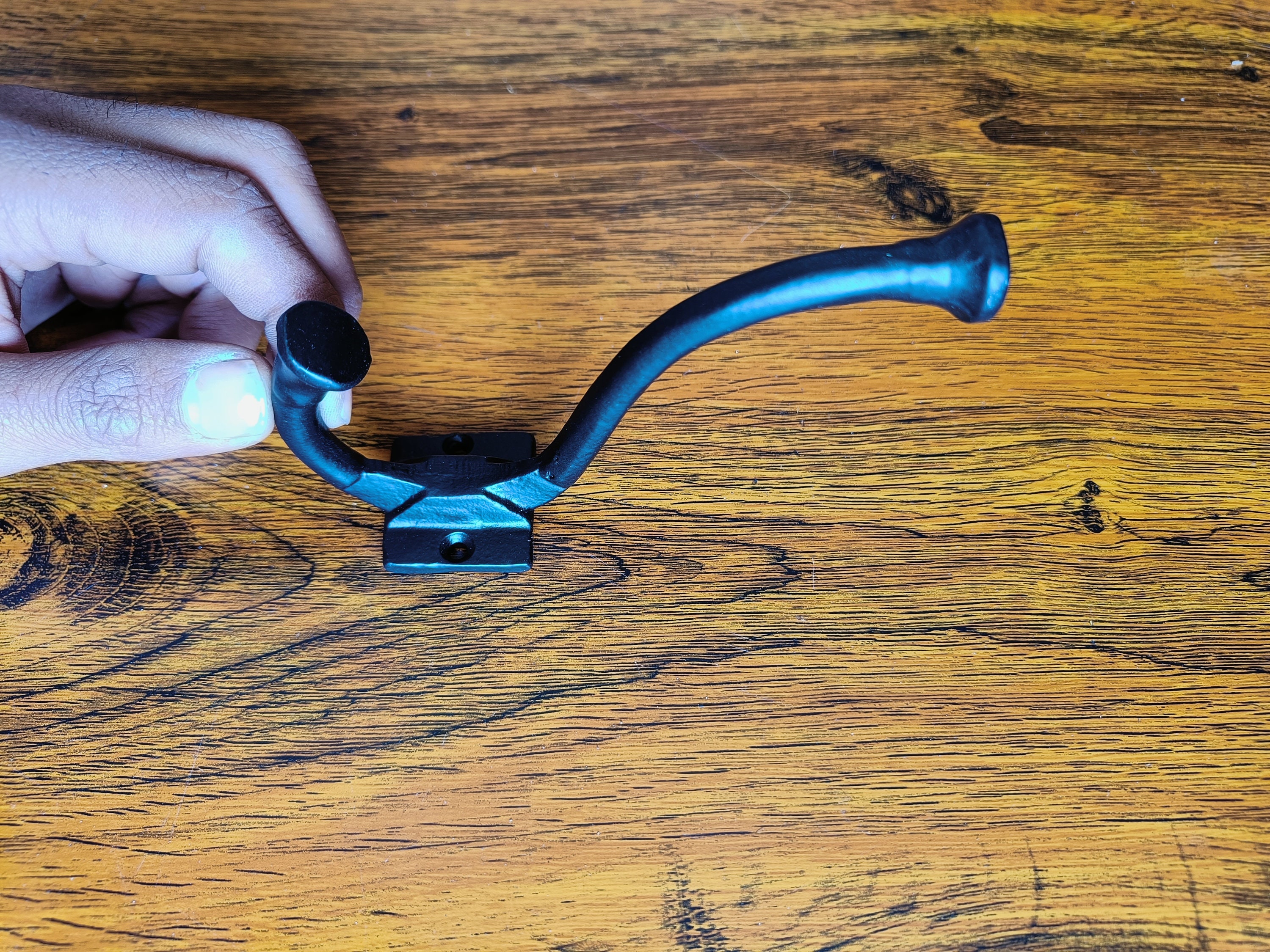 PACK OF 5 BLACKSMITH Cast Iron Rustic Hat and Coat Hooks Vintage Retro ...