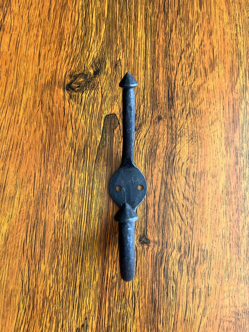 Hand Forged Iron Coat Hooks, Premium Black Finish (set of 4) - Etsy