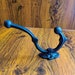 PACK OF 2 BLACKSMITH Cast Iron Rustic Hat and Coat Hooks Vintage Retro ...