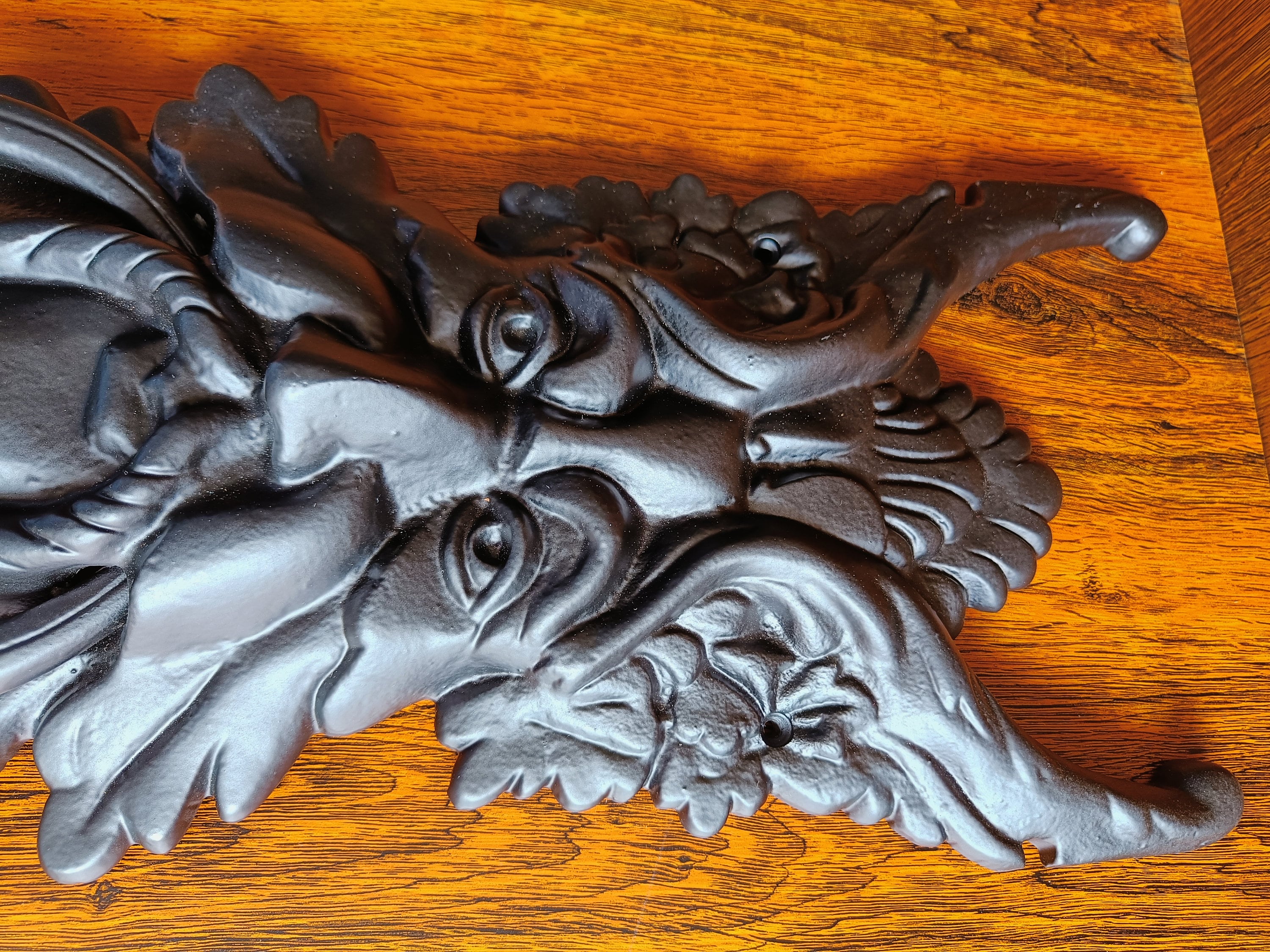 Cast Iron Door Knocker , Big Face Devil Style Door Knocker , Vintage ...