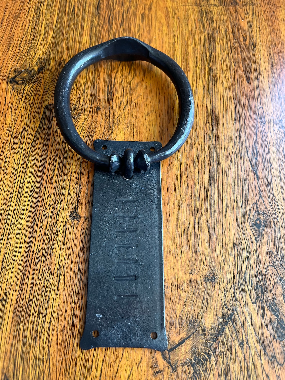 Hand Forged Door Knocker Wrought Iron Blacksmith Country Home - Etsy