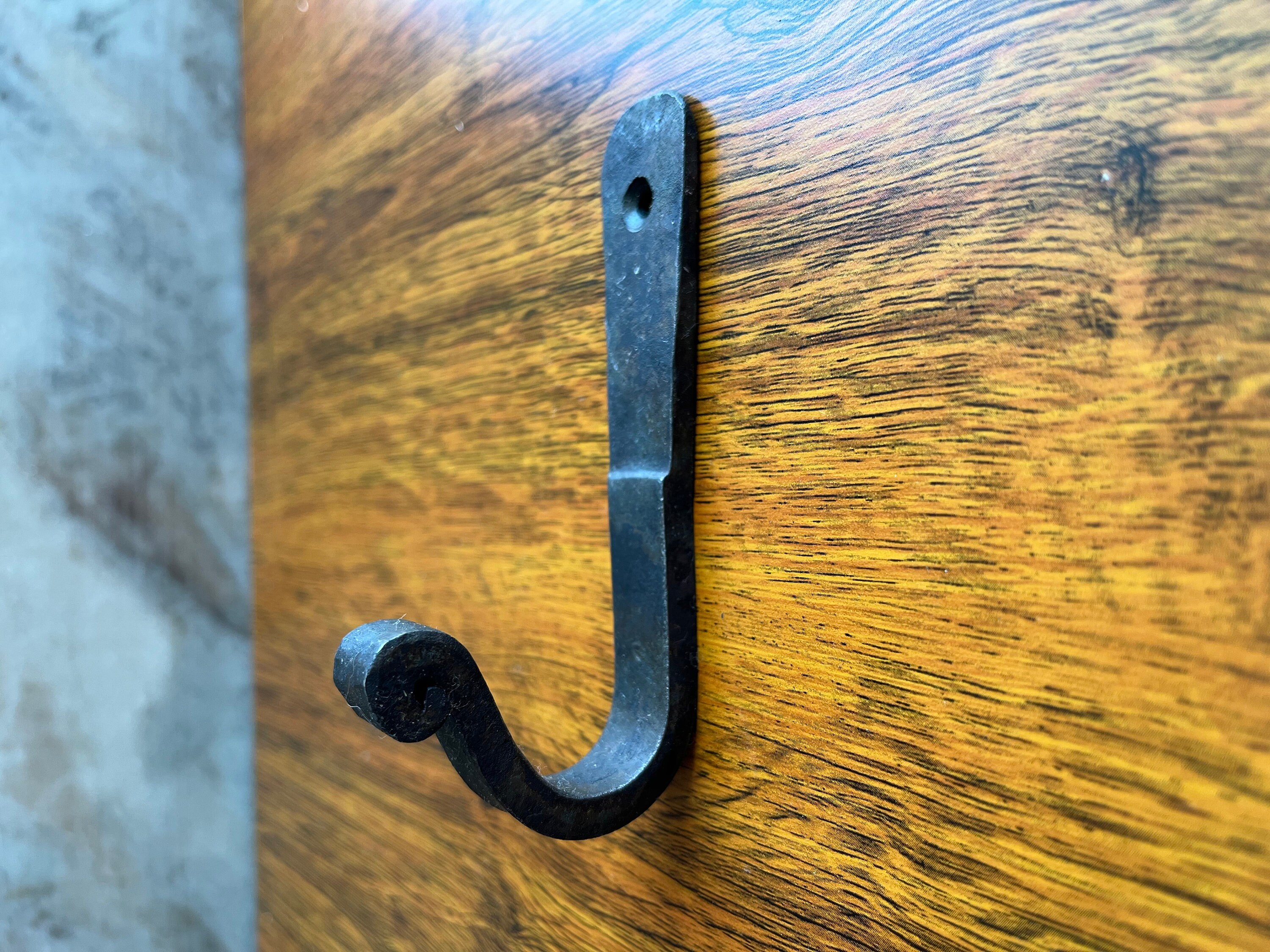 Hand Forged Iron J Hooks, Premium Matte Black (set of 4) - Etsy