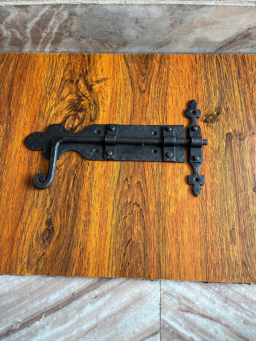 Hand Forged Wrought Iron Gothic Cabinet Lock, Black Metal - Etsy UK
