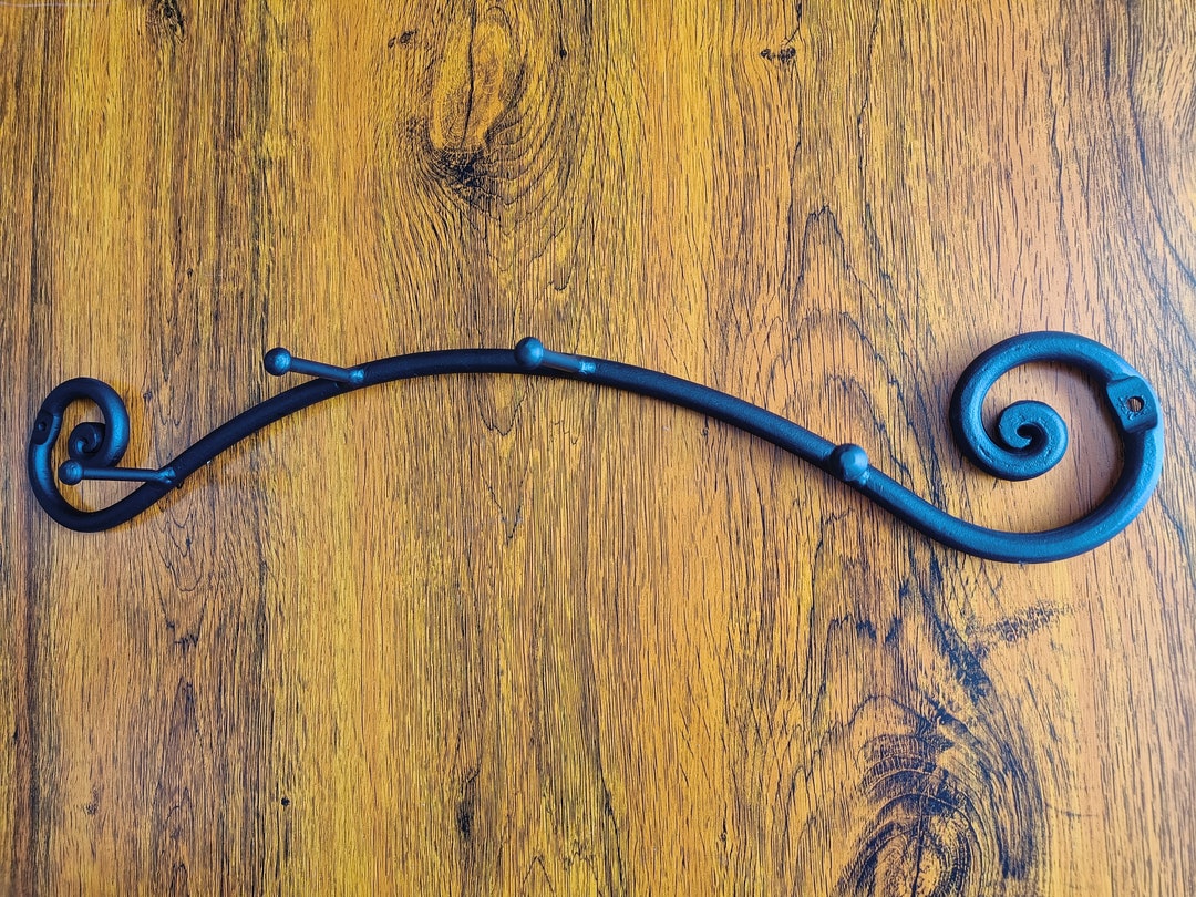 Iron Hand Forged 4-tier Rounded Design Hook Hook Hand Forged Coat Rack ...