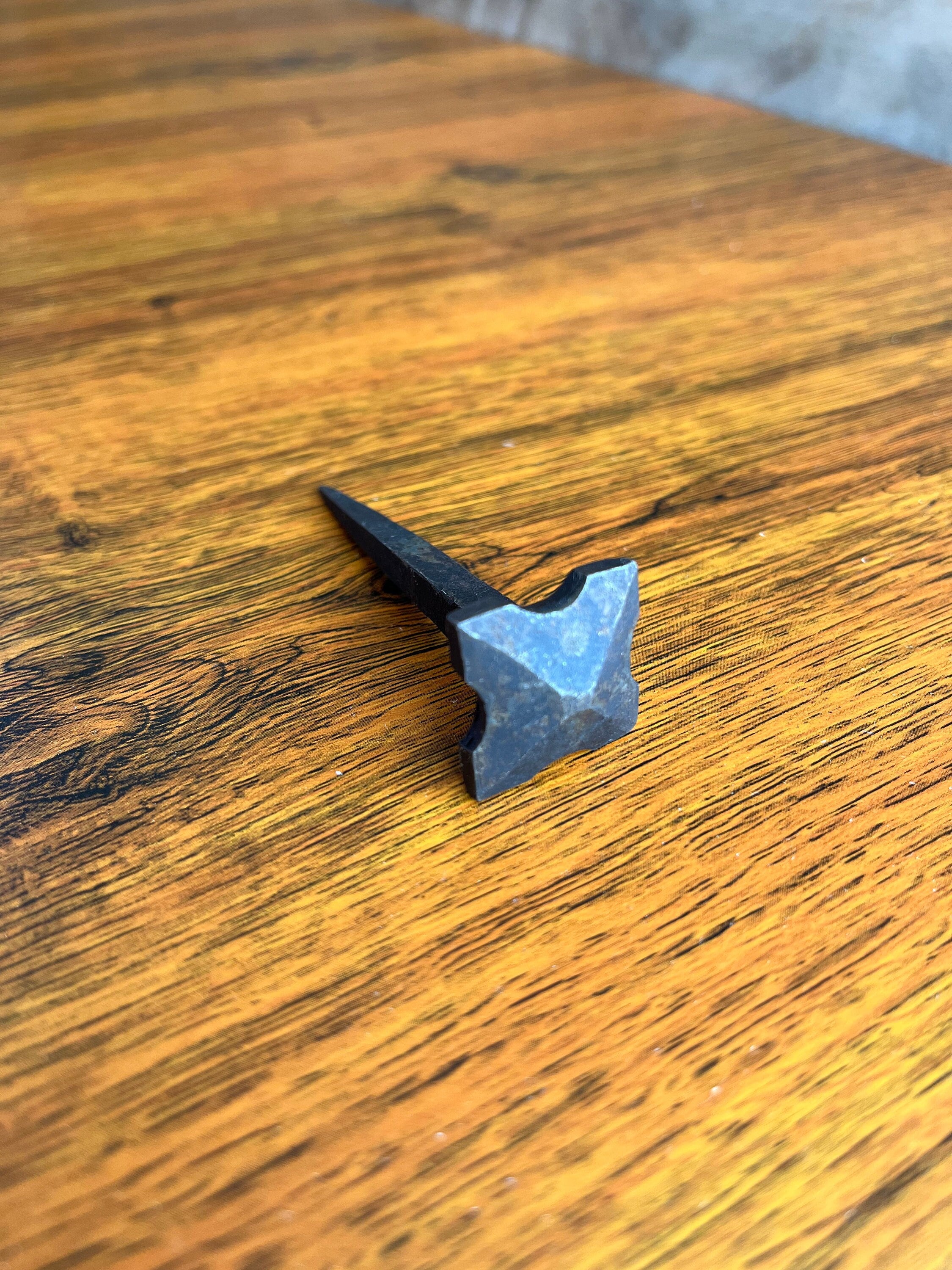 Iron Hand Forged Square Cut Head Nails, Pack of -5 (75/22 Mm) - Etsy