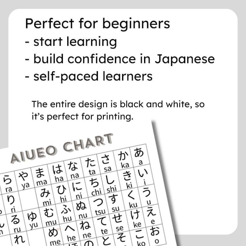 Hiragana Writing Practice Digital Sheets PDF Printable | Japanese ...
