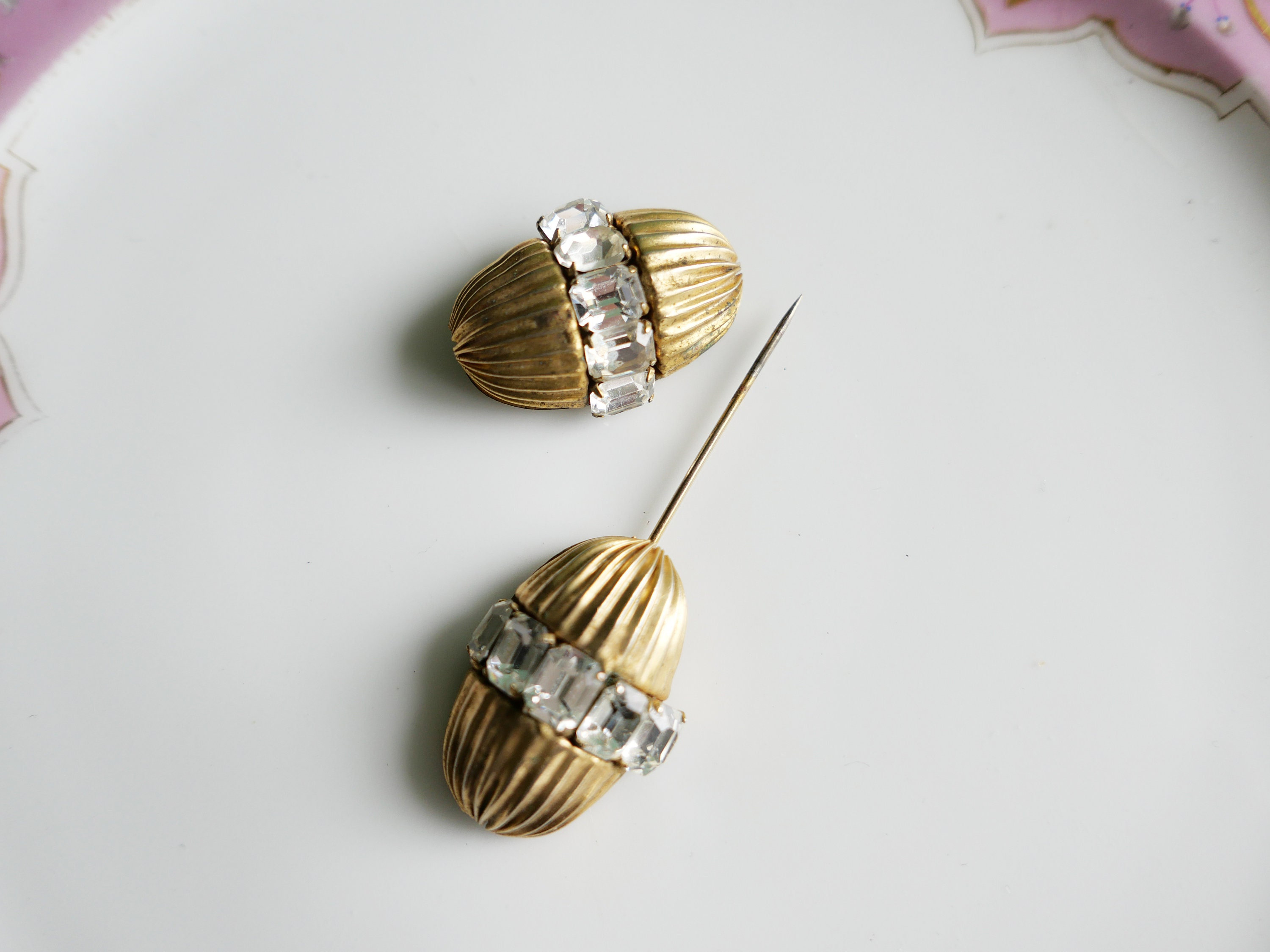 1930s Jabot Pin French Hatpin Double Ended Hatpin Collar Pin - Etsy