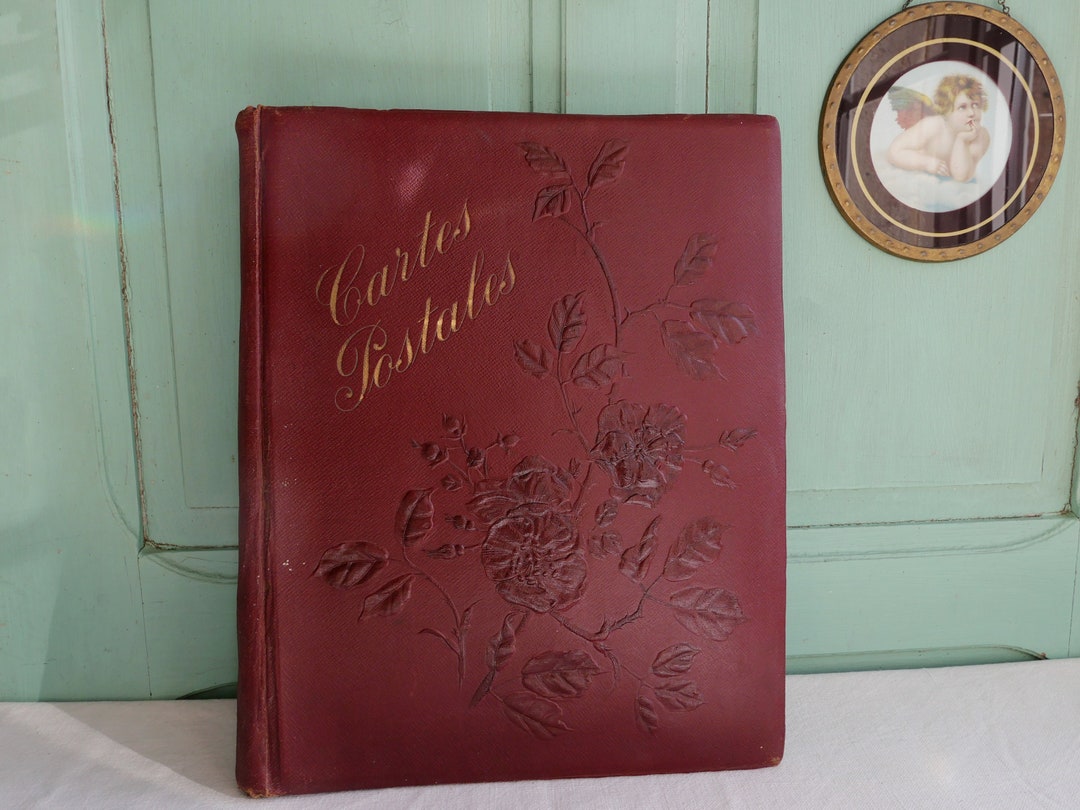 Antique Postcard Album-postcards Photo Album-vintage Deco - Etsy