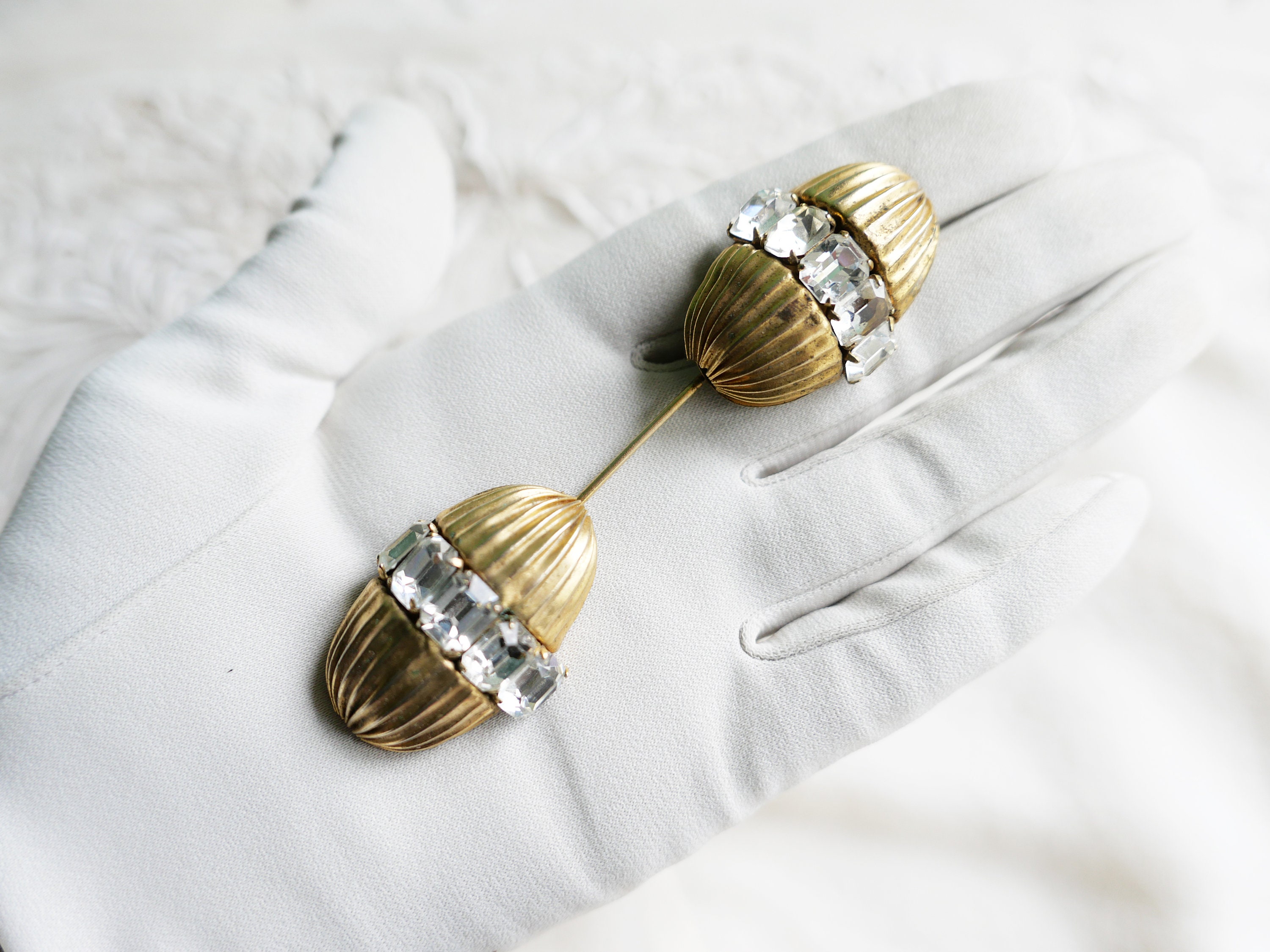 1930s Jabot Pin French Hatpin Double Ended Hatpin Collar Pin - Etsy