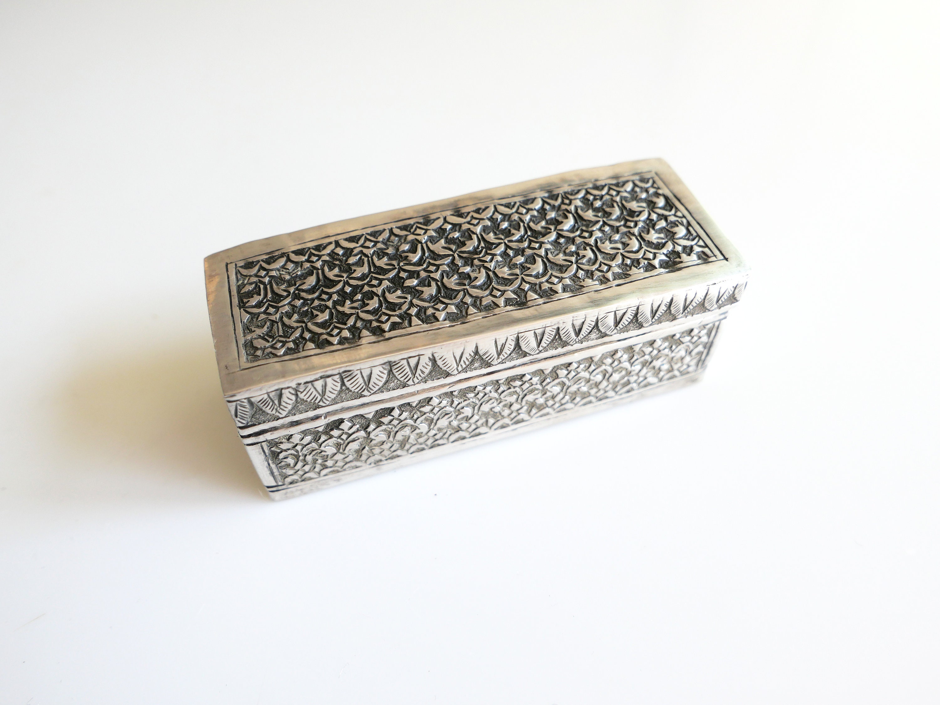 Victorian Silver Plate Snuffbox-antique Silver Plate Snuff - Etsy