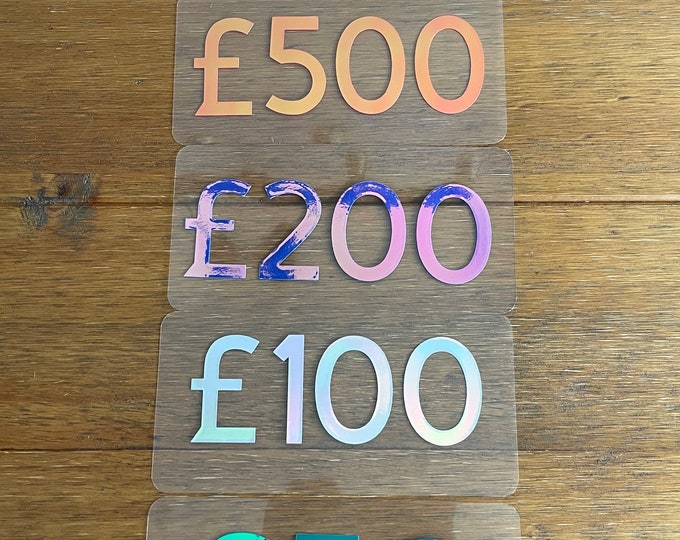 Full Pack Vinyl Placeholders Set of 5 - Etsy