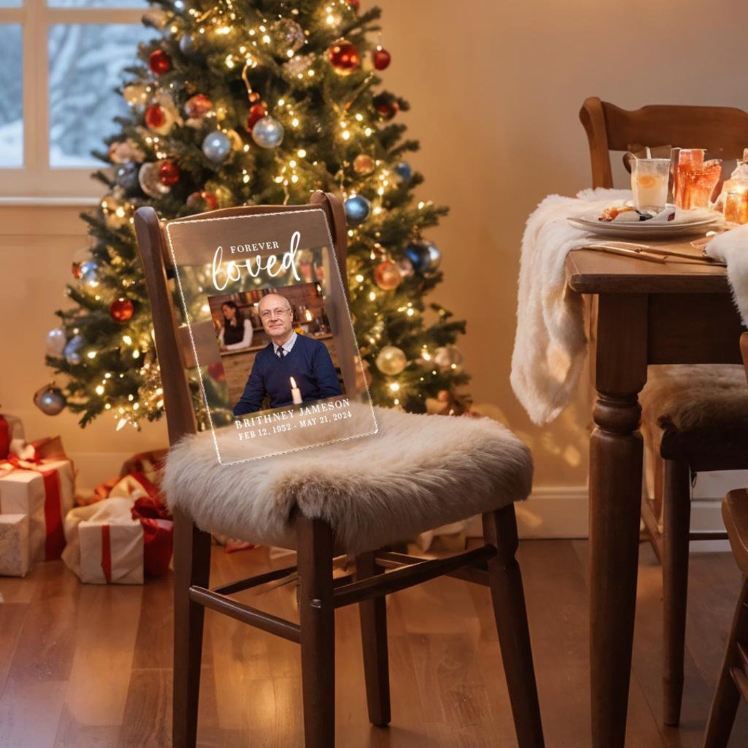 Custom Photo Memorial Stand, Personalized Picture Acrylic Plaque ...