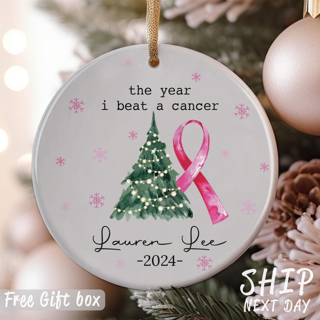 The Year I Beat a Cancer Ornament, Beating Breast Cancer Gifts ...