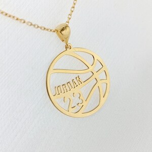 Sterling Silver Basketball Necklace-personalized Jewelry-sports ...