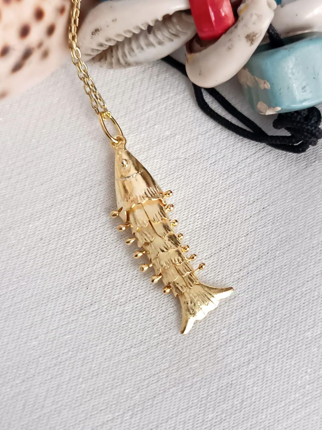 Fish Necklace,moving Fish Necklace,3d Fish Necklace,925 Silver Fish ...