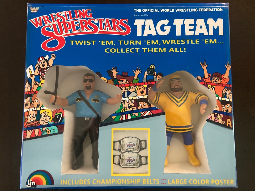 Custom WWF LJN MOC Tag Team 2 Pack.. the Twin Towers.. Big Boss Man ...