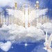 Blue Heavens Gate in Loving Memory Forever in Our Hearts Angel Wings ...