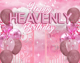 Heavenly Memorial Background - Etsy