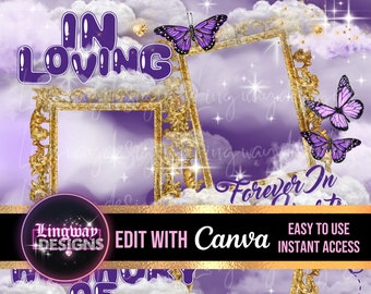 Lavender Purple Rest in Heaven Forever in Our Hearts Angel - Etsy