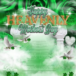 Green Gold Heavenly Mothers Day Butterflies Heavens Gate Memorial ...