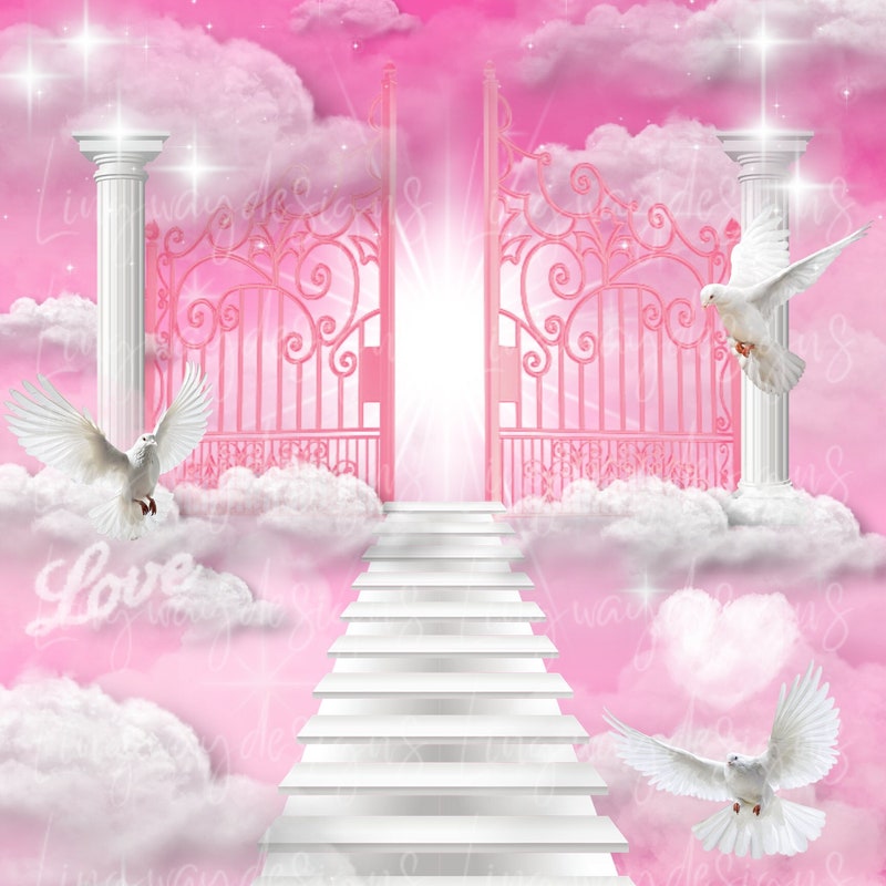 Pink Heaven Background - Etsy