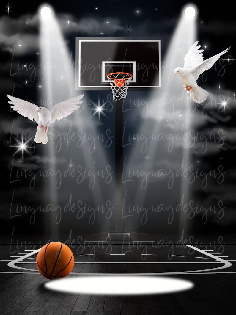 Basketball Heaven in Loving Memory Forever in Our Hearts Angel Memorial ...