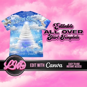 Blue Baby Blue in Loving Memory Heaven Memorial All Over 3D Add Photo ...