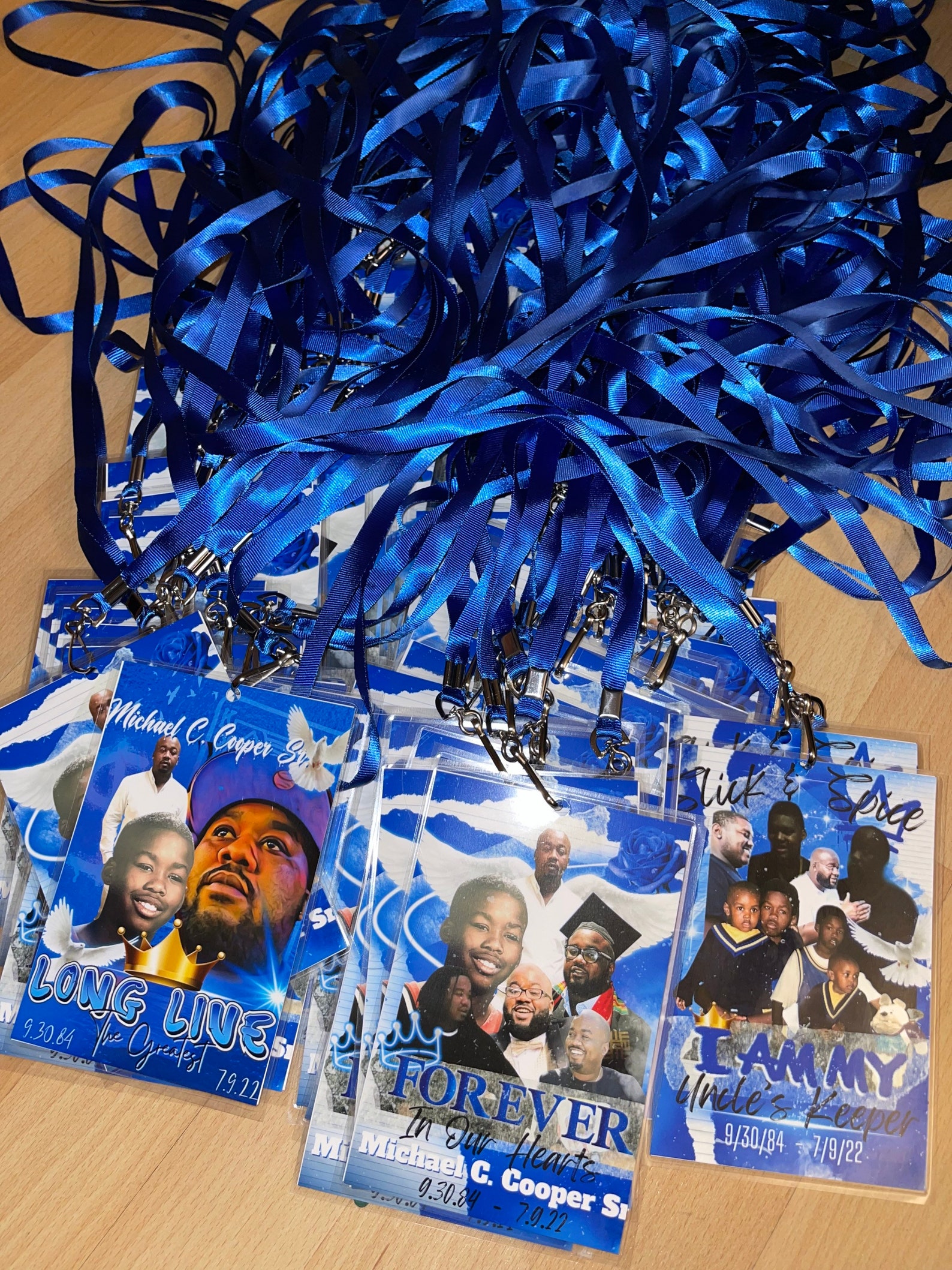 Custom Rip Lanyards With Matching Lanyards RIP LLTG 1 Week - Etsy