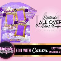 Rip Shirt Template Purple Canva | Forever in Our Hearts With ...