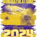 Purple Yellow Class of 2024 Graduation Transparent Editable Template ...