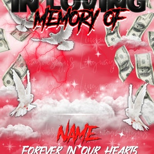 Red Money Heavens Gate in Loving Memory Forever in Our Hearts Angel PNG ...