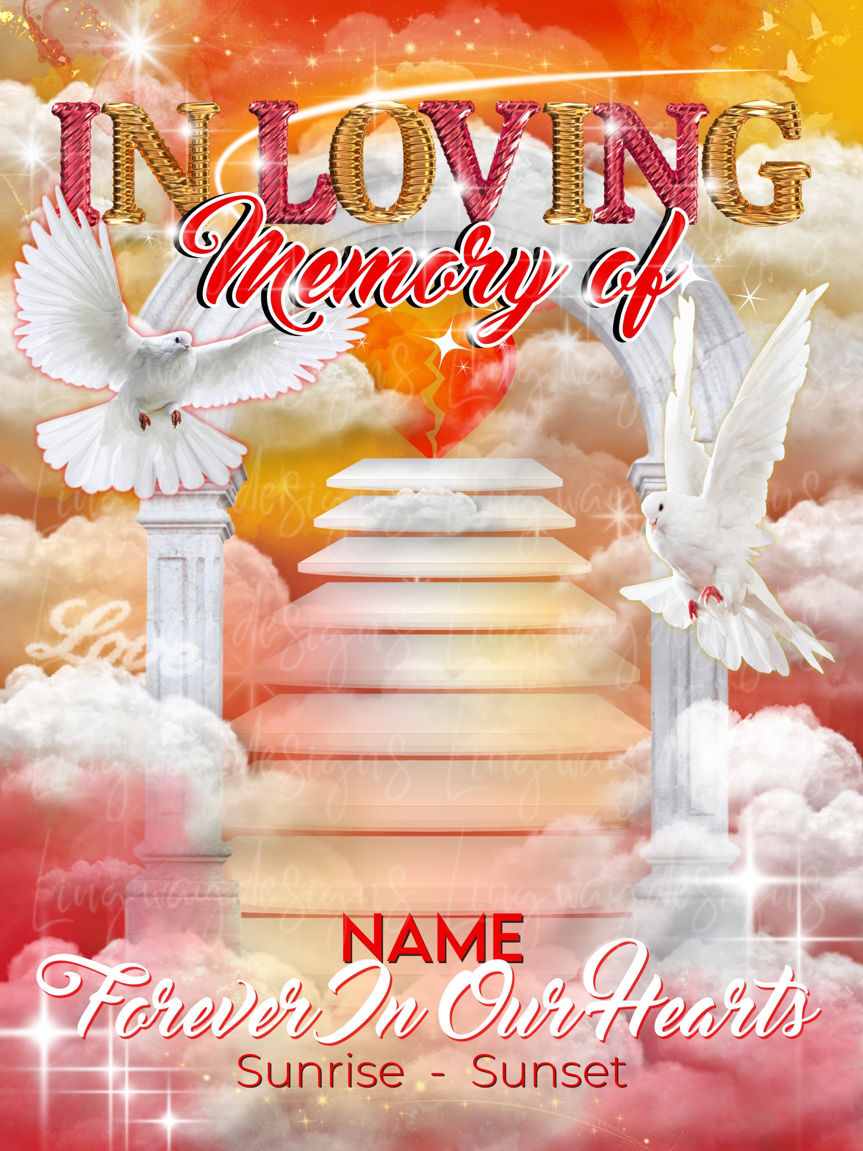In Loving Memory Sunset Backgrounds