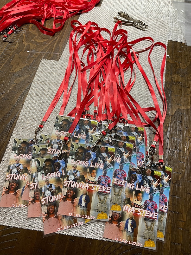 Custom Rip Lanyards With Matching Lanyards RIP LLTG 1 Week Turn Around ...