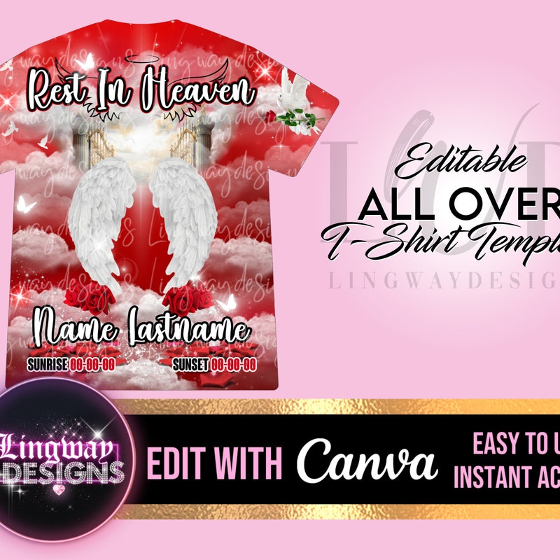 Red Rip 3d Template - Etsy