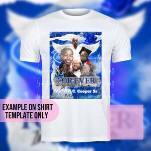 Blue Angel Memorial PNG Add Photo Rest in Peace Template for Funeral ...