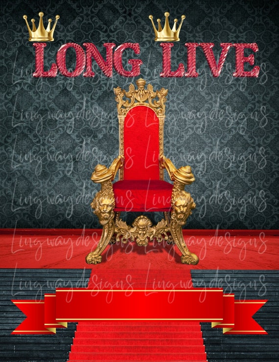 Red Royalty Long Live Angel Memorial PNG Add Photo Rest in - Etsy
