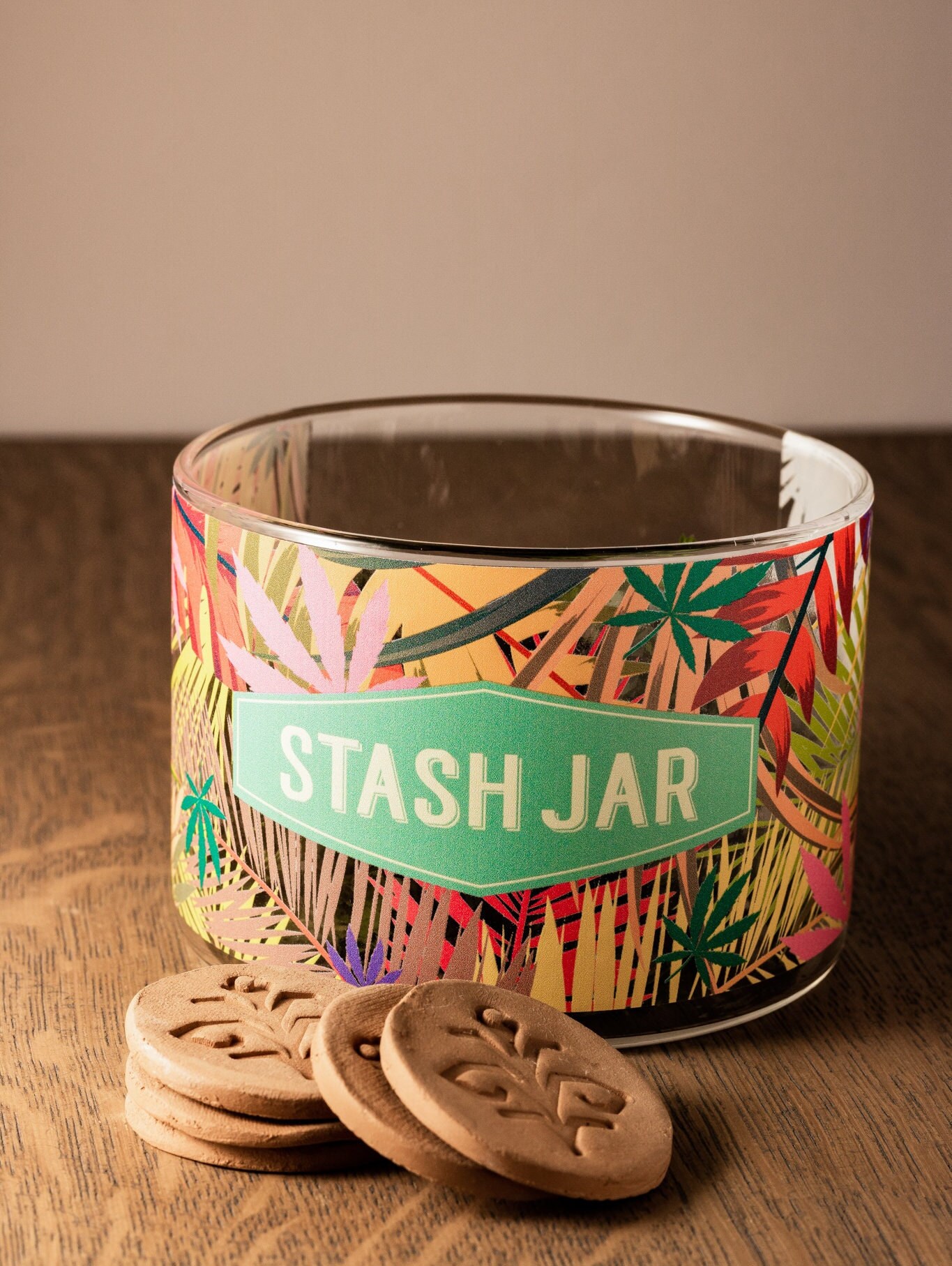 Weed Stash Jar Air Tight Glass Container With Hydrostone to - Etsy