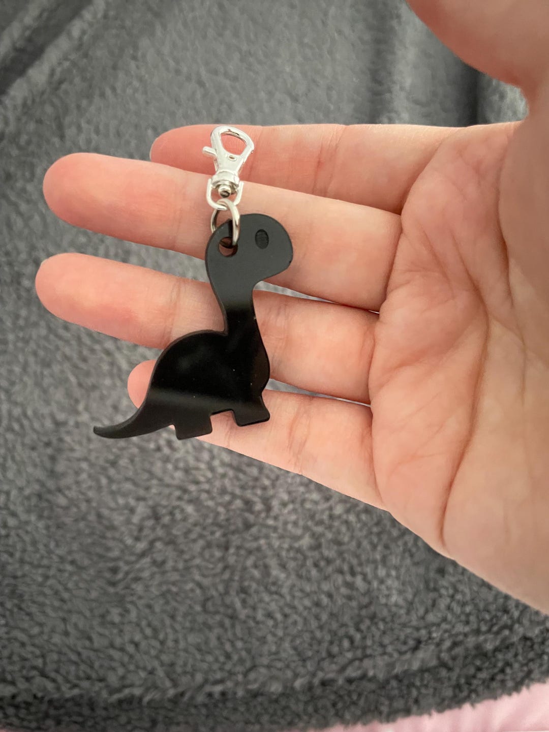 Dinosaur Handmade Epoxy Resin Stitch Marker, Black - Etsy