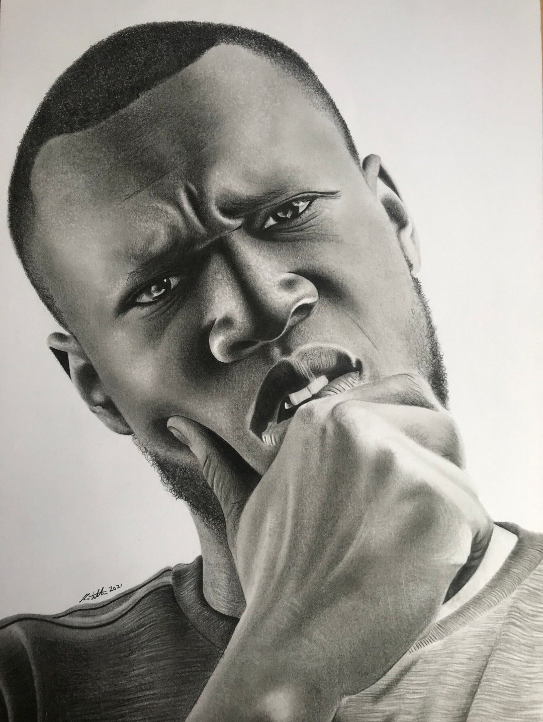 Stormzy Hand Drawn Portrait Prints - Etsy