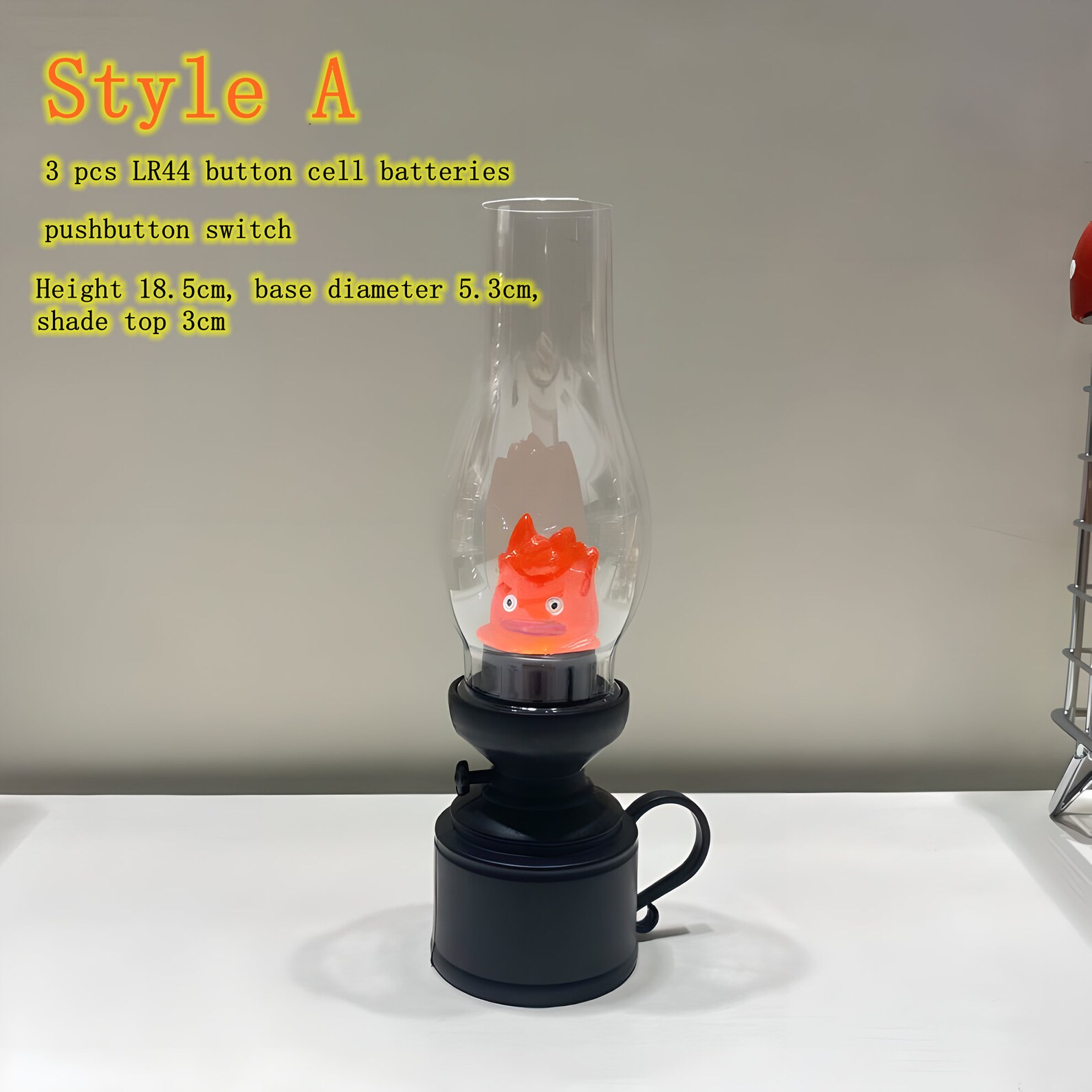 Kawaii Howls Moving Castle Calcifer lámpara de mesa Calcifer Night ...