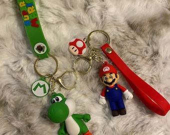Mario Character Keychain - Etsy