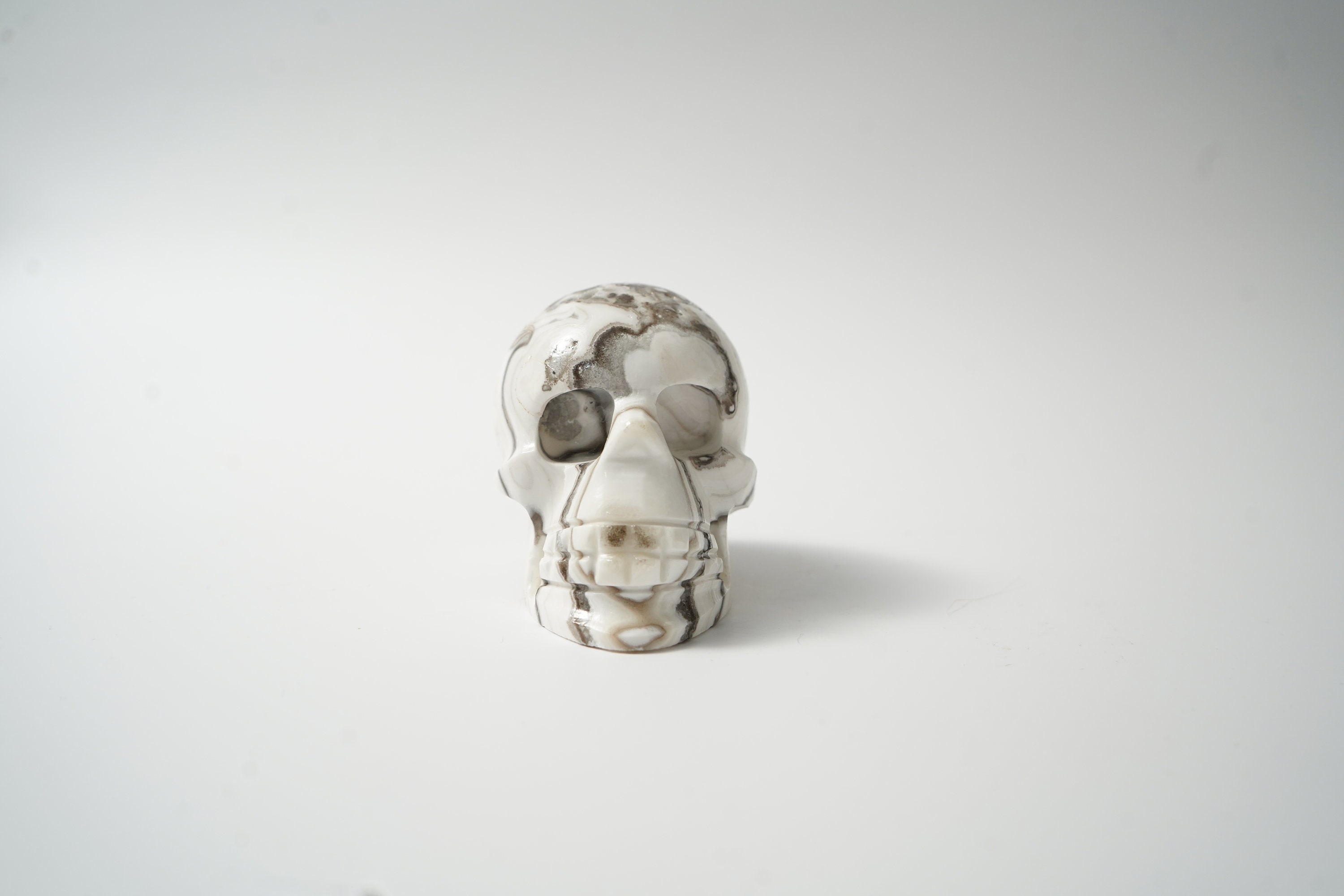 Zebra Calcite Skull Black & White Calcite Skull - Etsy