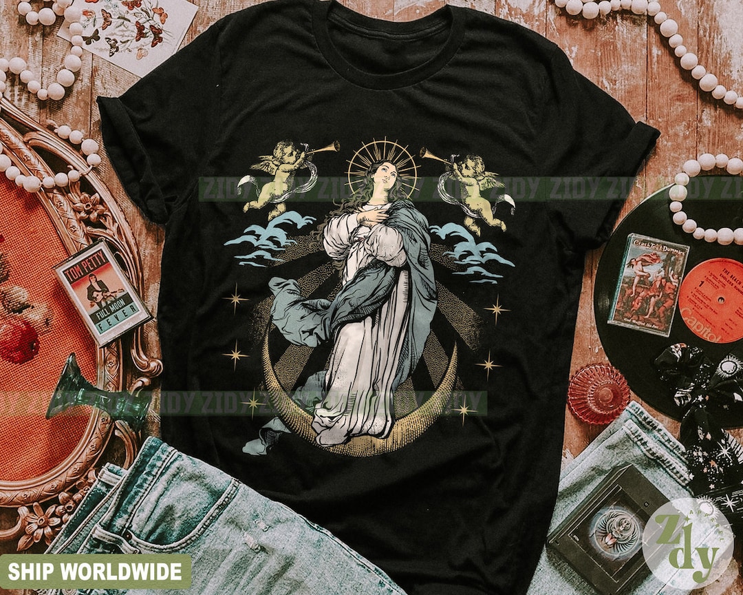Blessed Mother the Immaculate Conception Shirt, Virgin Mary Shirt ...