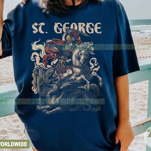 St. George Shirt, St. Geogre Catholic, Catholic Shirt, Christian Shirt ...