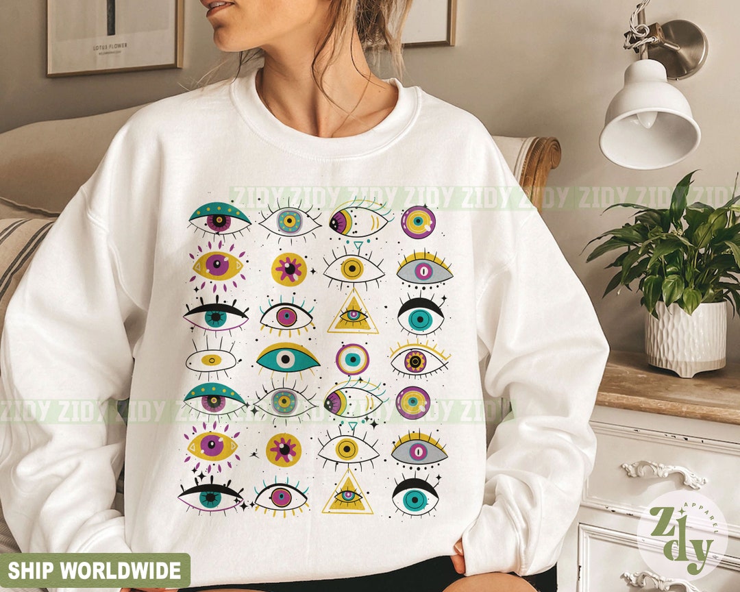 Evil Eye Shirt, Evil Eye Retro Shirt, Mystical Eye Shirt, Witchy Eye ...