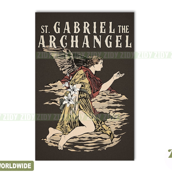 Archangel Gabriel Poster - Etsy