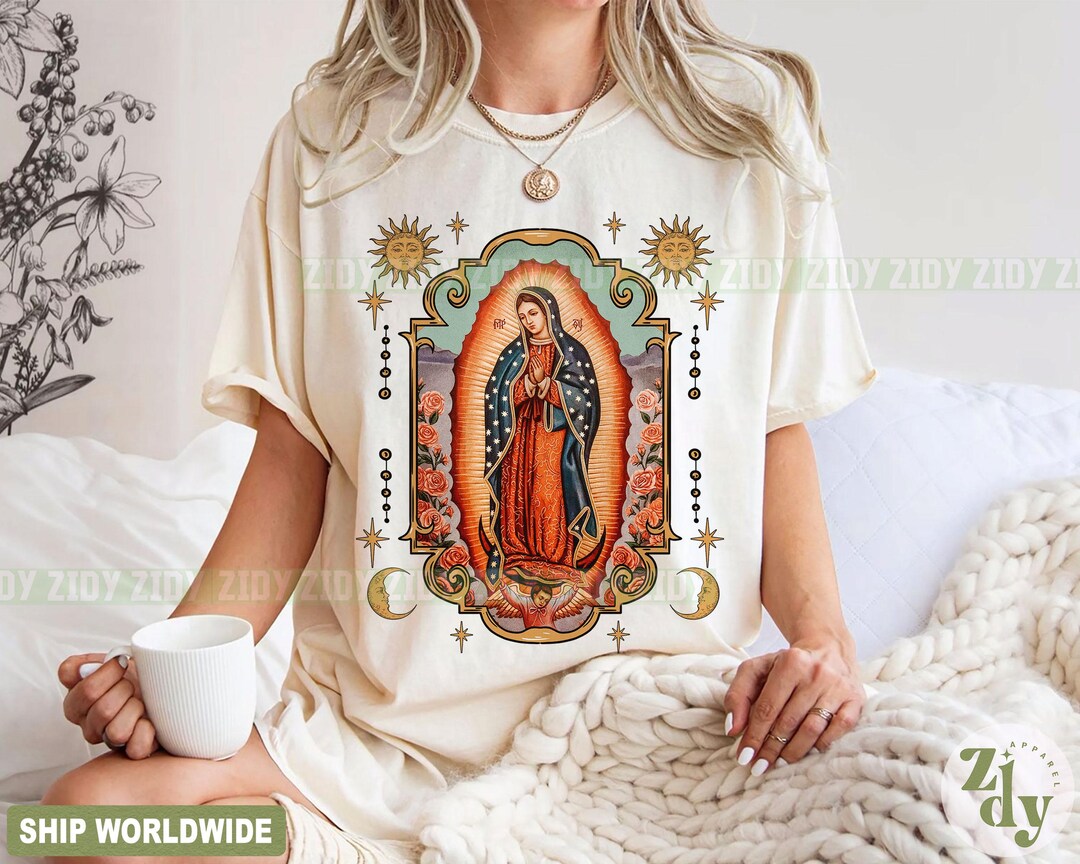 Virgin Mary Shirt, Mother Mary Shirt, Our Lady of Guadalupe Shirt ...