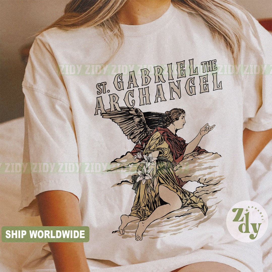 Saint Gabriel the Archangel Shirt, Archangel Gabriel Shirt, Catholic ...
