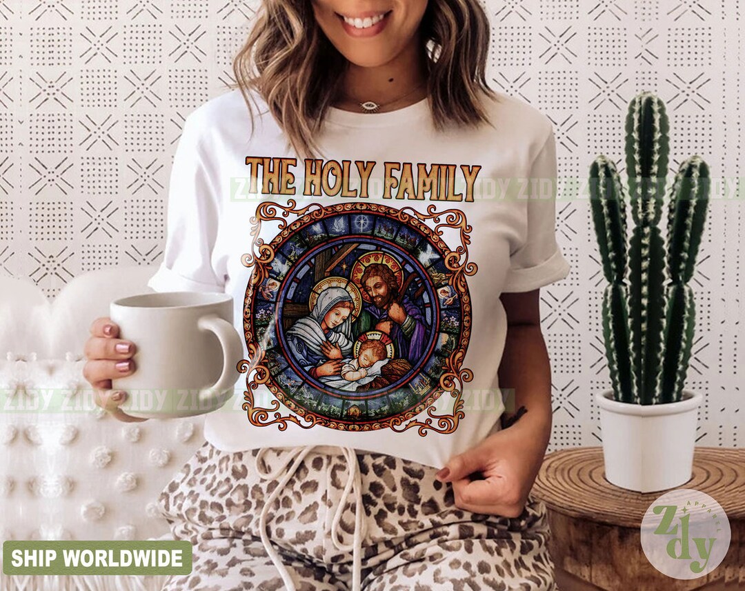 Catholic Prayer Shirt the Holy Family Shirt Jesus Shirt - Etsy