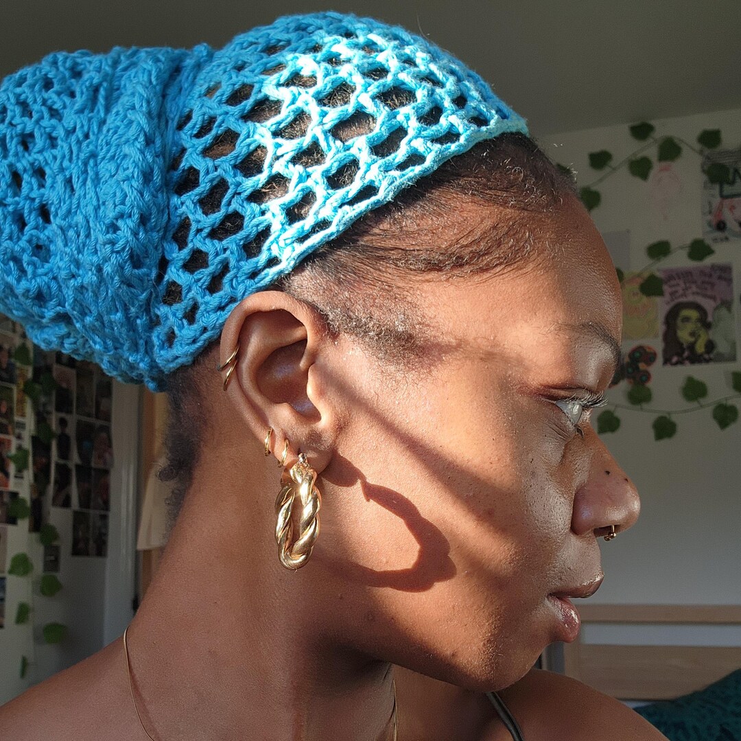 Crochet Durag, Crochet Headwrap, Handmade Hair Accessories, Loc Sock ...